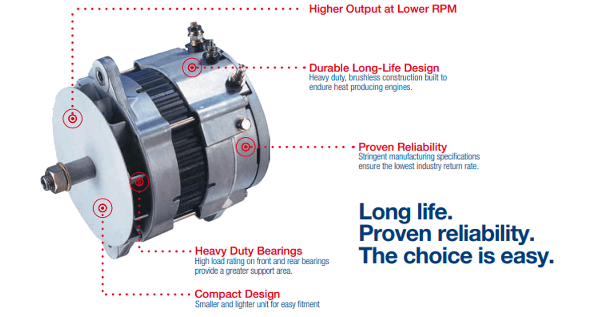 DENSO heavy duty brushless alternators | DENSO